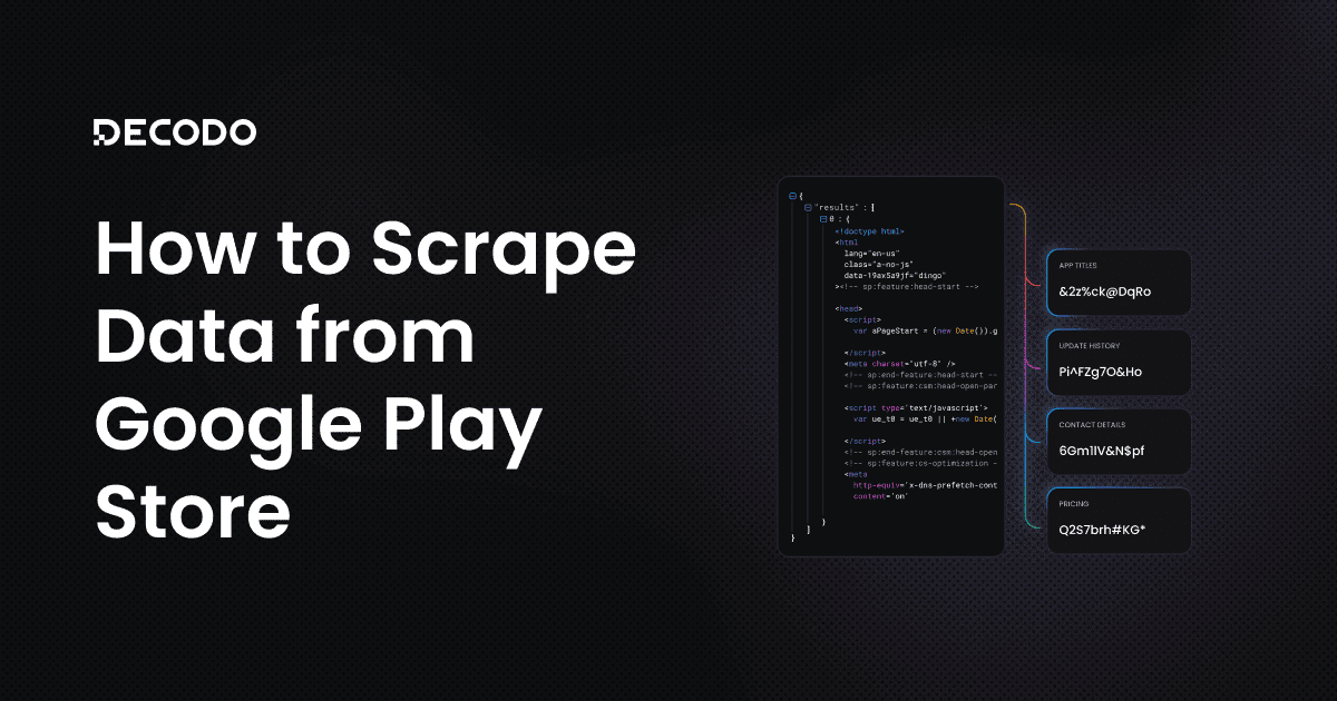 How to Scrape Data from Google Play Store