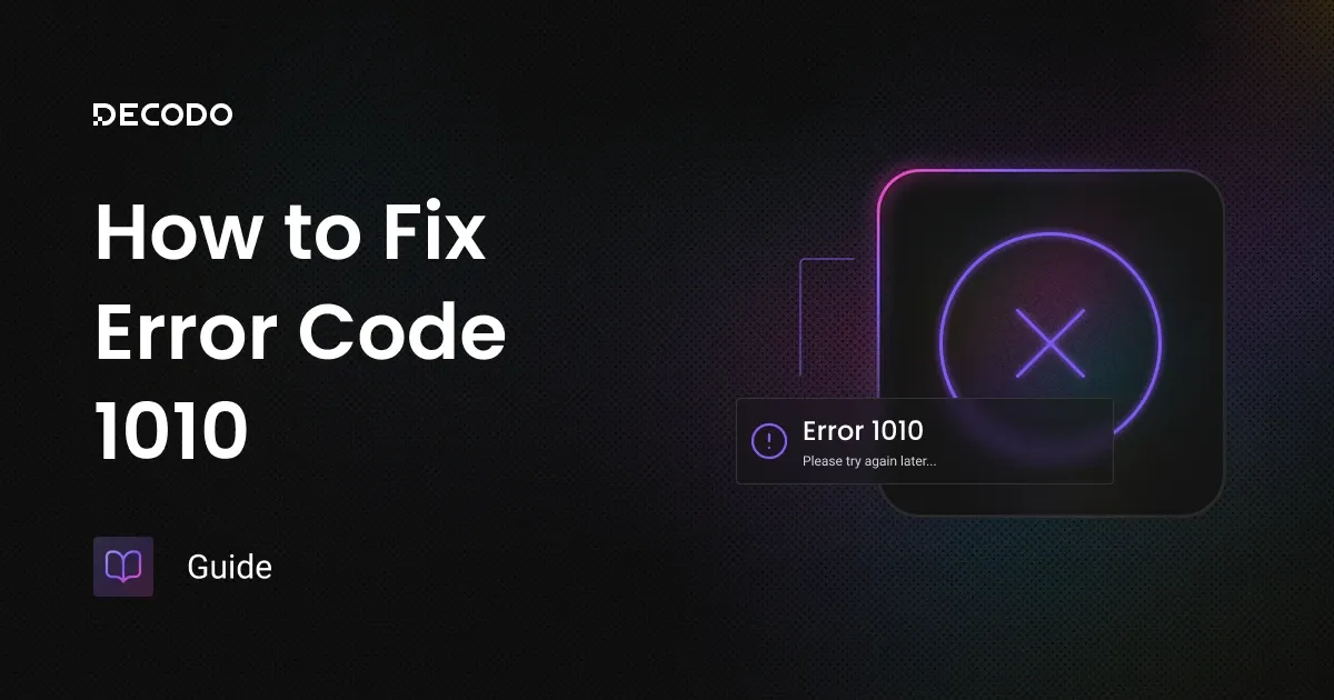 Error Code: 1010 Explained – How to Fix and Prevent It