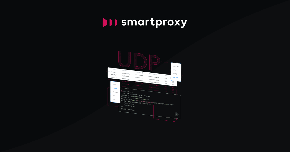 Buy UDP Proxies - High-Speed Servers - Free Trial