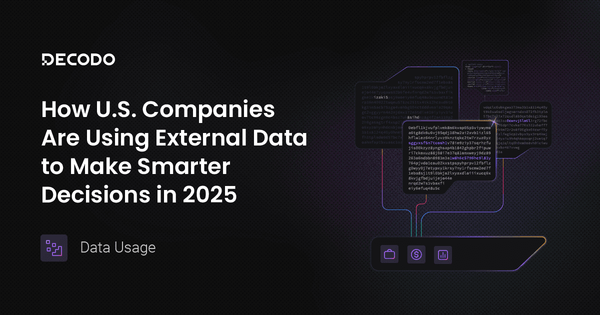 How Companies in the U.S. Use External Data in 2025