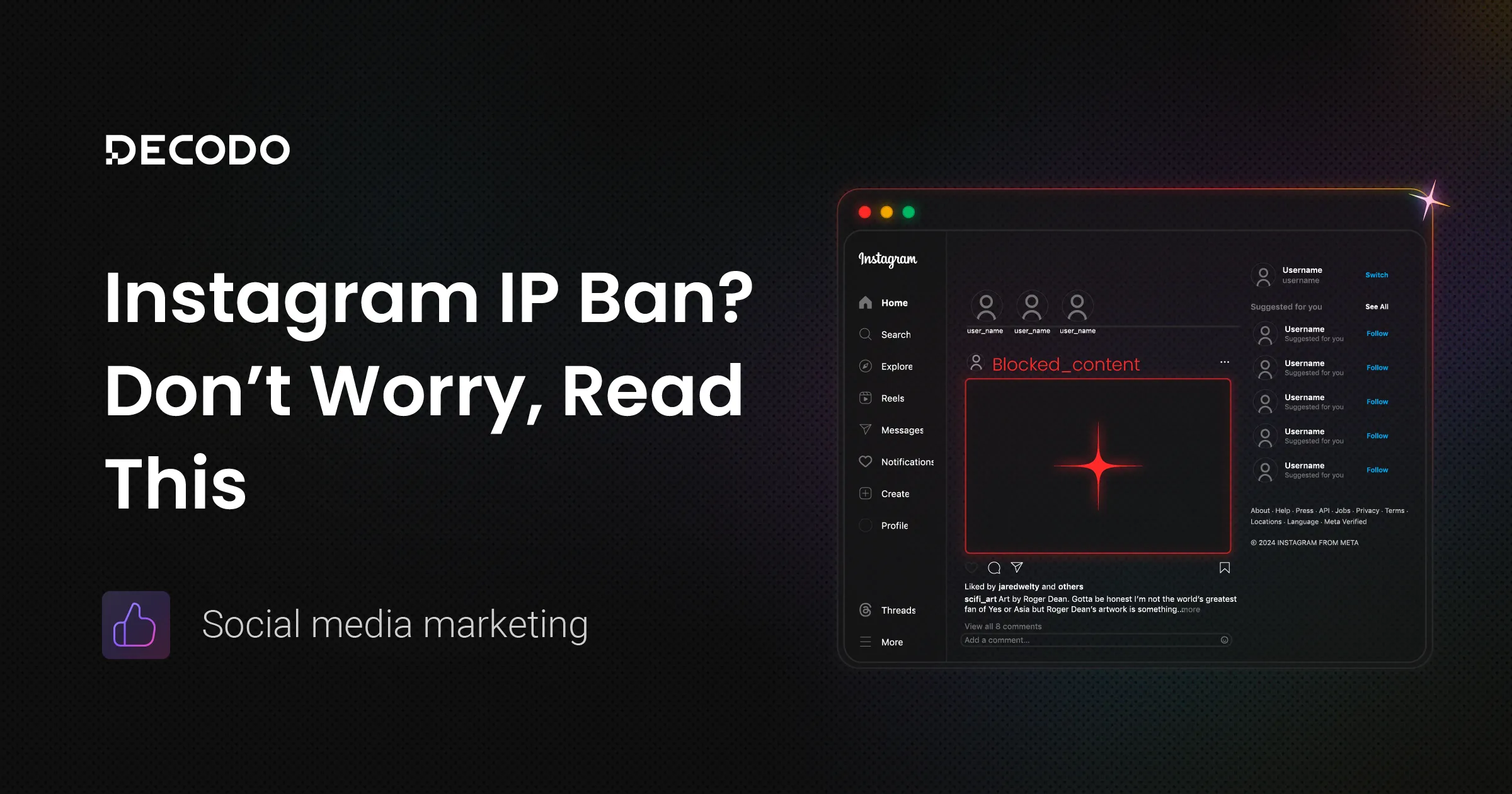 Instagram IP Ban — How to Fix and Prevent It | Decodo