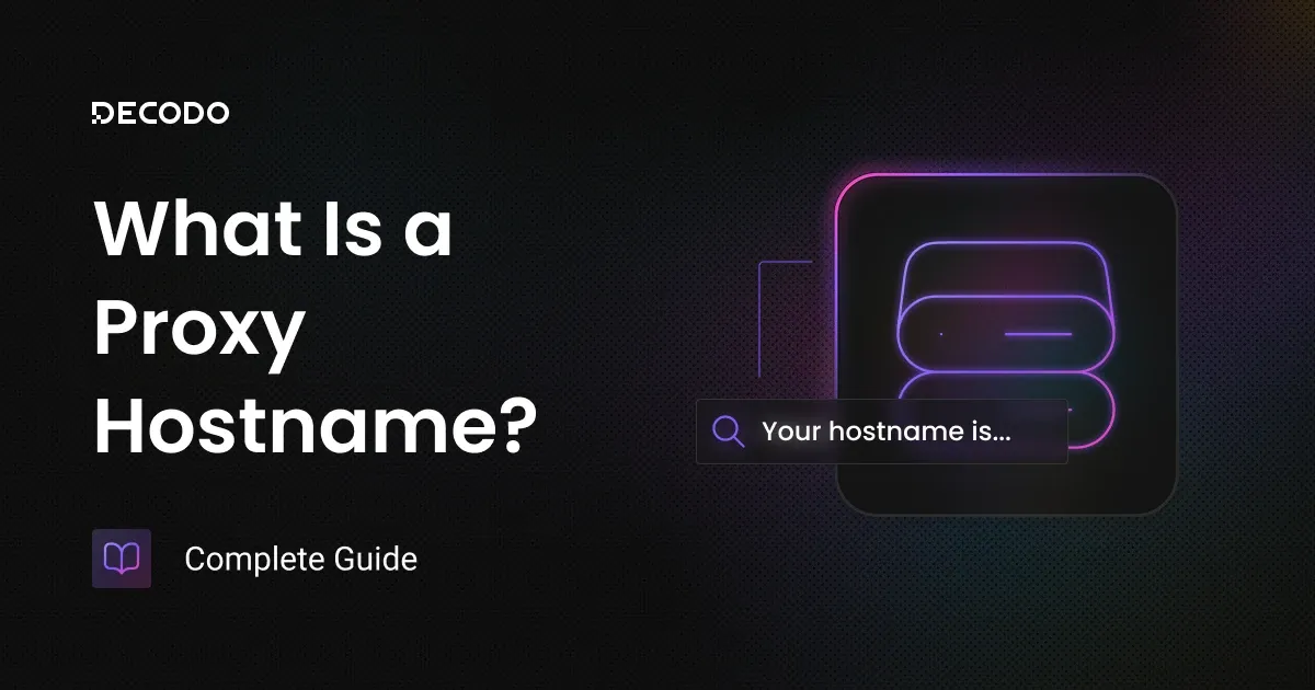 What Is a Proxy Hostname? How It Works | Decodo