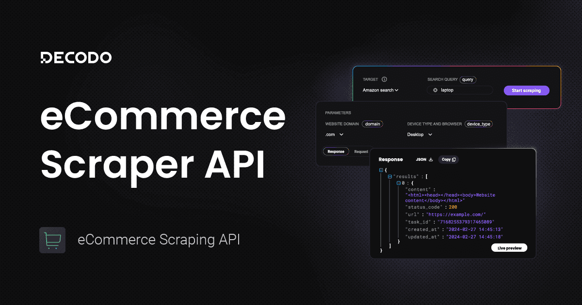 eCommerce Scraper API | Free Trial