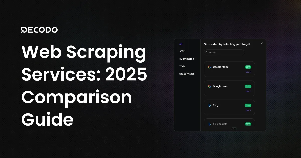 Best Web Scraping Services: 2025 Comparison Guide