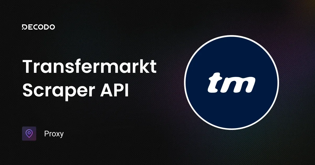 Transfermarkt API – Scrape Football Data | Free Plan Available