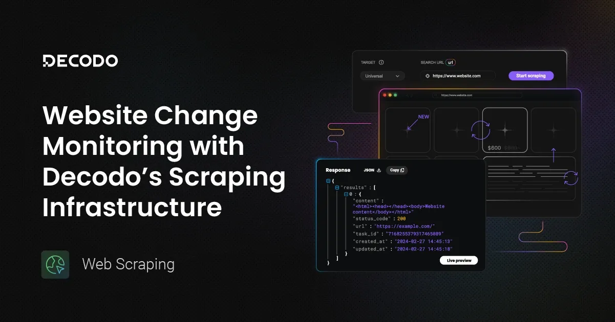 Website Change Monitoring with Scraping API & Proxies