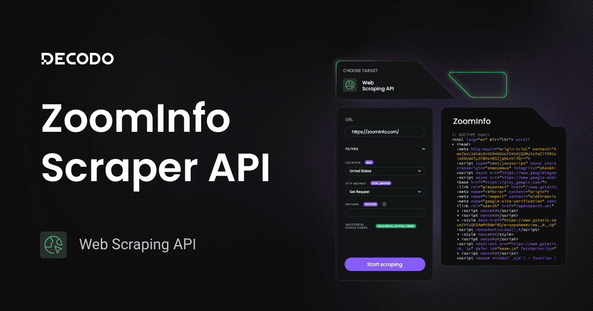 ZoomInfo Scraper API – Scrape Business Data – Free Trial